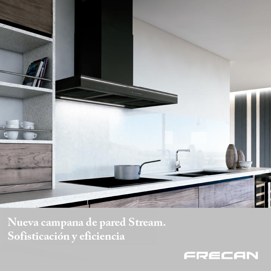 Nueva campana de pared Stream | Campanas extractoras Frecan