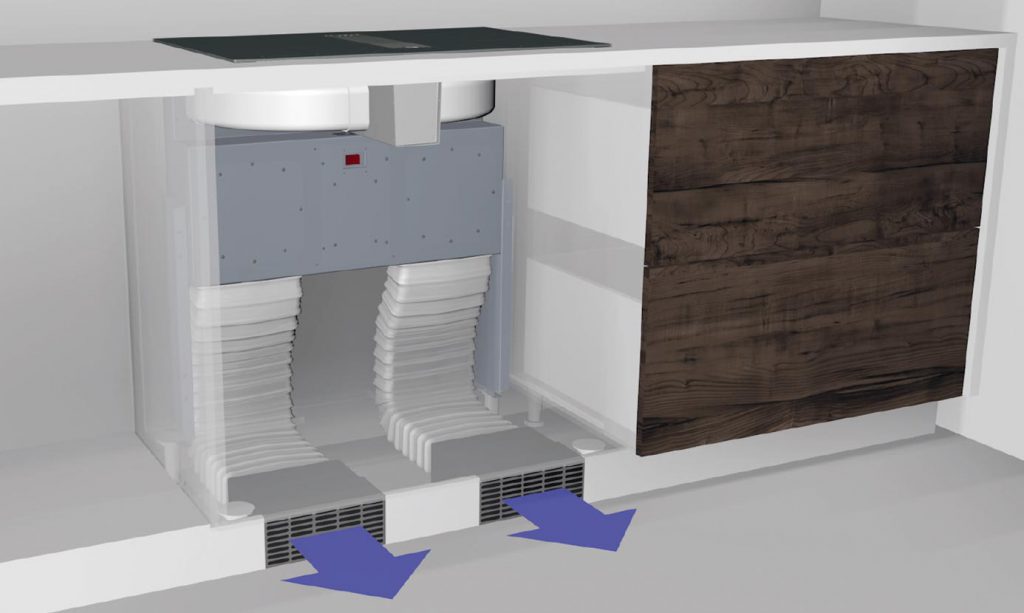Ejemplos para instalar campana superficie Flow | Campanas Frecan
