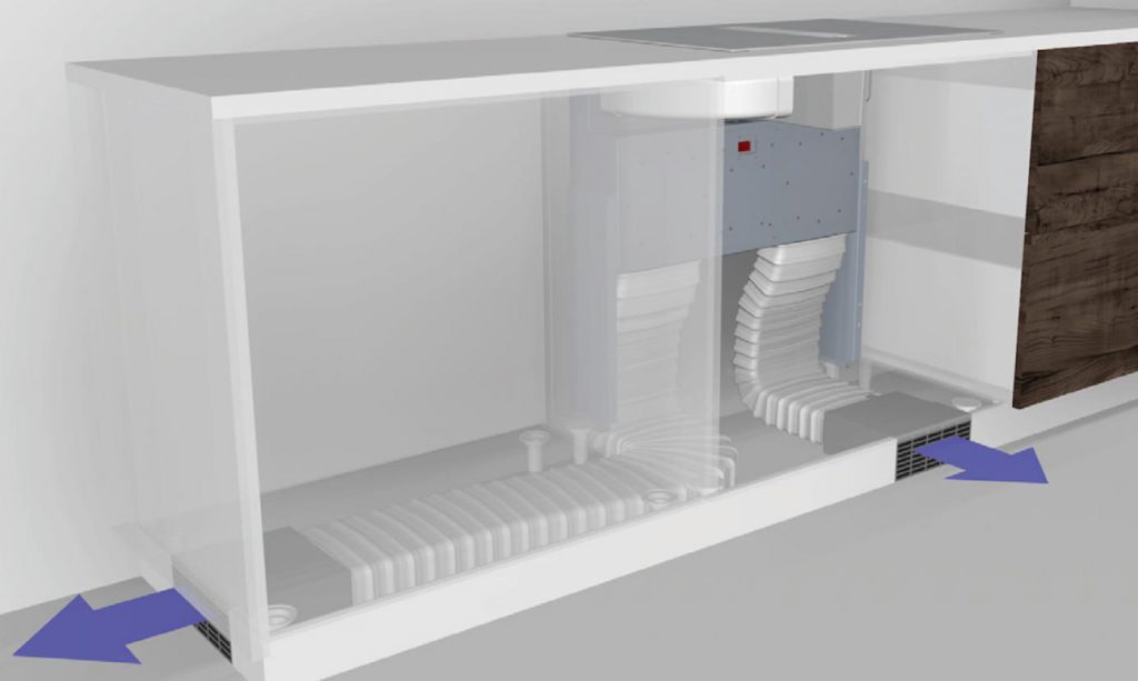 Ejemplos para instalar campana superficie Flow | Campanas Frecan