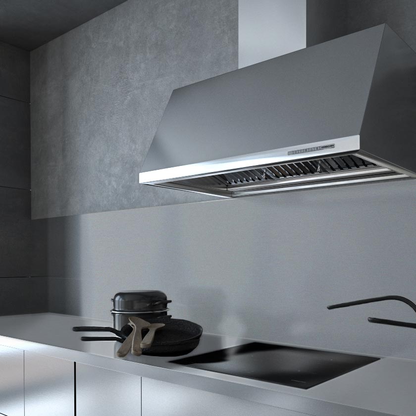 Keops professional hood with labyrinth filters - Frecan