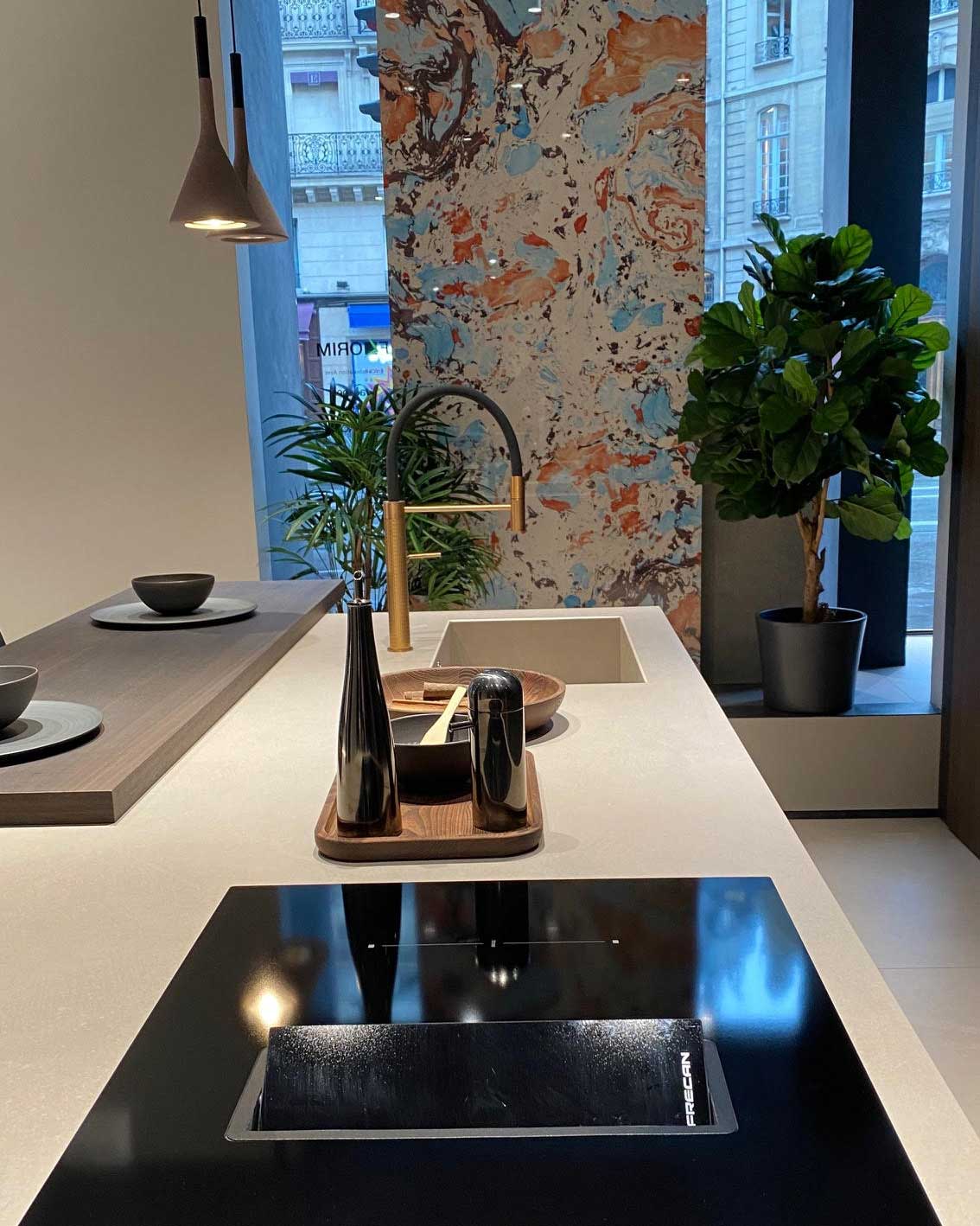 Flagship Store Paris de Florim - Campana superfície Flow