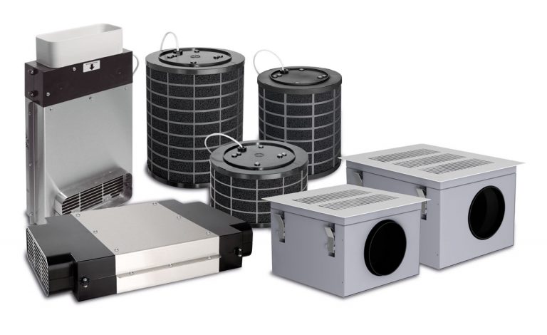 Recirculation based on plasma technology, charcoal cubes, carbon ...